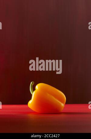 yellow bell pepper close up Stock Photo - Alamy