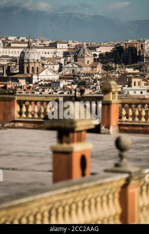 Italy, Rome, View to city of Janiculum Stock Photo - Alamy