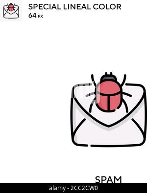 Spam Special lineal color vector icon. Spam icons for your business ...
