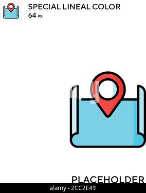 Placeholder Special lineal color icon. Illustration symbol design ...