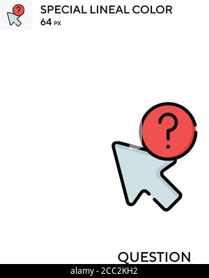 Question Special lineal color vector icon. Question icons for your ...