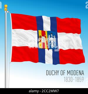 Duchy of Modena historical flag, Italy Stock Vector Image & Art - Alamy