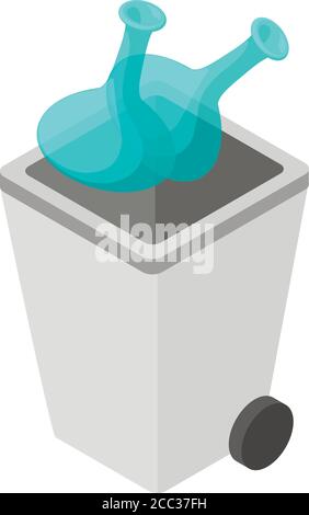 segregation waste sorting isometric icon vector. segregation waste ...