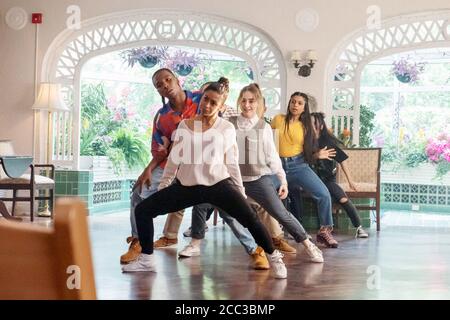 WORK IT, from left: from left: Nathaniel Scarlette, Tyler Hutchings, Indiana Mehta, Sabrina ...