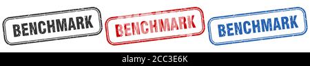 benchmark stamp. benchmark rectangular sign isolated on transparent ...