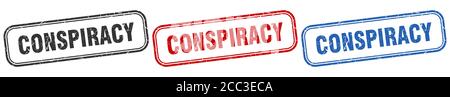 conspiracy stamp. conspiracy rectangular sign isolated on transparent ...