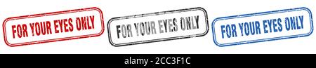 for your eyes only stamp. for your eyes only rectangular stamp isolated ...