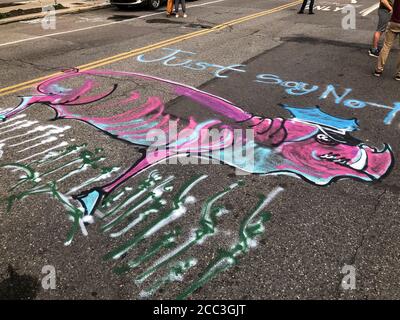 Seattle, USA – Jun 11, 2020: CHAZ sign on the East Precinct late in the ...