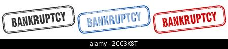 bankruptcy stamp. bankruptcy rectangular sign isolated on transparent ...