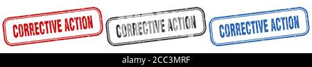 corrective action stamp. corrective action rectangular stamp isolated ...