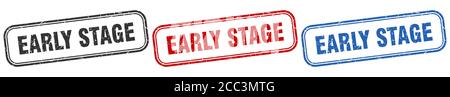 square grunge blue early stage stamp Stock Vector Image & Art - Alamy