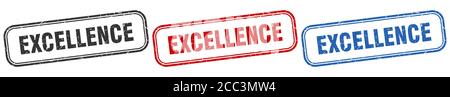 excellence stamp. excellence rectangular sign isolated on transparent ...