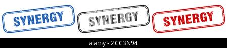 synergy stamp. synergy sign. synergy label set Stock Vector Image & Art ...