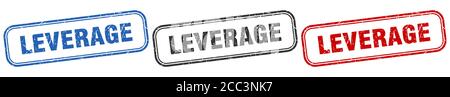square grunge blue leverage stamp Stock Vector Image & Art - Alamy