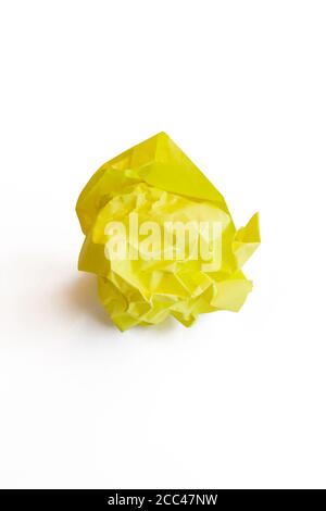 Texture of vertical yellow crumpled paper Stock Photo - Alamy