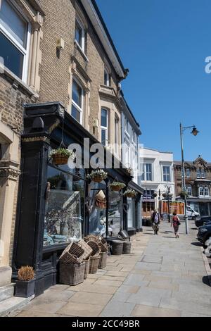 Shops in Halstead Town Centre, Essex, England, UK Stock Photo - Alamy
