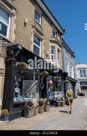 Shops in Halstead Town Centre, Essex, England, UK Stock Photo - Alamy