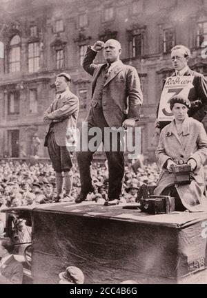 Ernst Thälmann,leader of the German Communist Party,KPD,speech in front ...