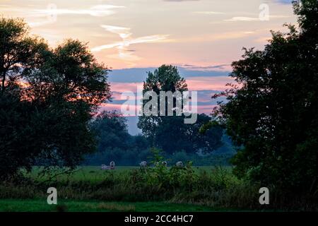Sunset in Linden Limmer Hannover Germany Stock Photo - Alamy