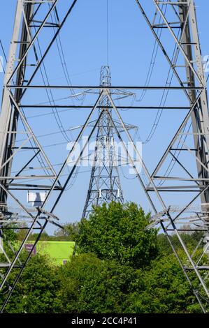 Pylon ZQ40, Swinton, Manchester Stock Photo - Alamy