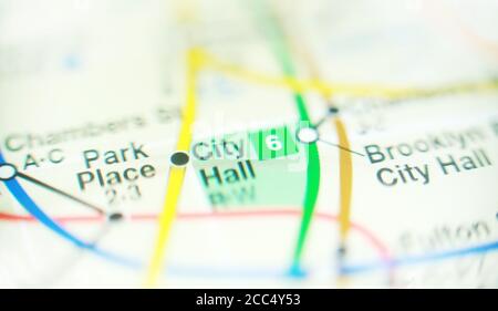 City Hall station (IRT Lexington Avenue Line) on New York City subway ...