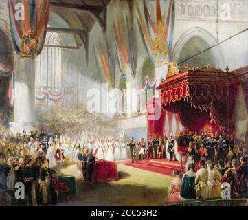 The Inauguration of King William II in the Nieuwe Kerk in Amsterdam on ...