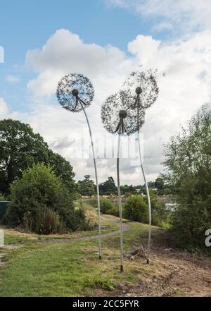 Wired art sculpture by Robin Wight on display at Trentham Gardens ...