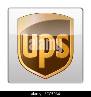 UPS logo, United Parcel Service of America Stock Photo - Alamy