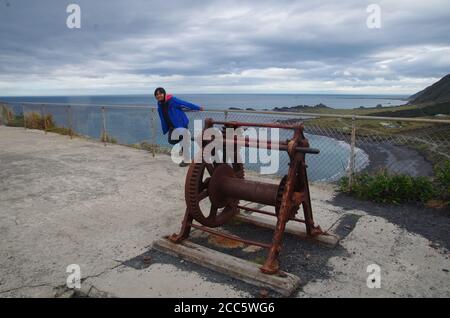 Te Araroa Trail route. Cape Palliser. North Island. New Zealand Stock ...