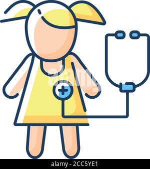 Neonatal hospital vector illustration. Cartoon neonatologist standing ...