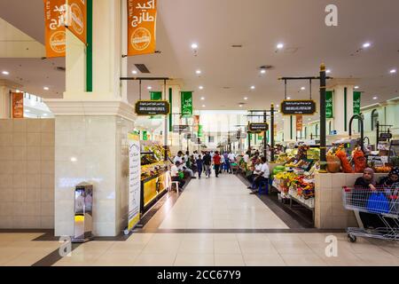 United Arab Emirates, Sharjah, Jubail Market, Creek, boats Stock Photo ...