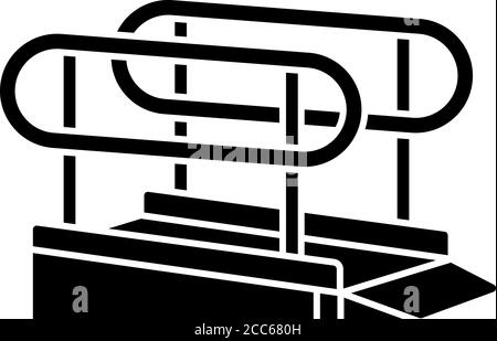 Ramp icon vector, filled flat sign, solid pictogram isolated on white ...