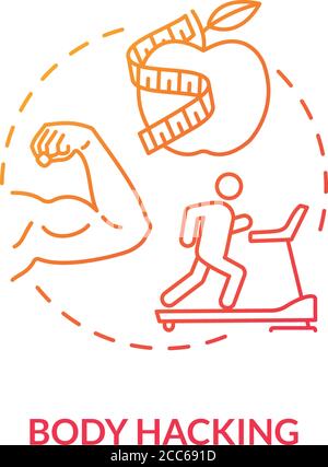 Body hacking concept icon Stock Vector Image & Art - Alamy