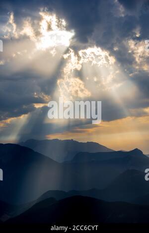 Blue mountains morning landscape Stock Photo - Alamy