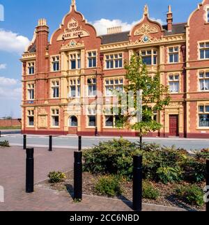 The derelict Trafford Park Hotel building, at the Village, Trafford ...