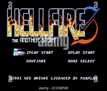 Hellfires The Another Story - PC Engine CD Videogame - Editorial use only Stock Photo - Alamy