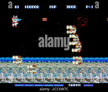 Sidearms - Hyper Dyne - PC Engine Videogame - Editorial use only Stock ...