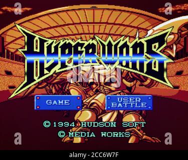 Hyper Wars - PC Engine CD Videogame - Editorial use only Stock Photo ...