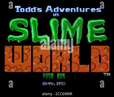 Slime World - PC Engine CD Videogame - Editorial use only Stock Photo ...