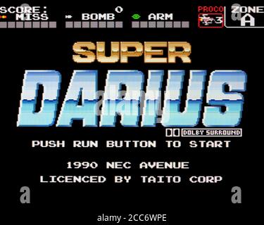 Super Darius - PC Engine CD Videogame - Editorial use only Stock Photo ...