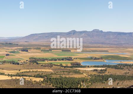 View into the Valley from Matroosberg, east of Ceres, Western Cape ...