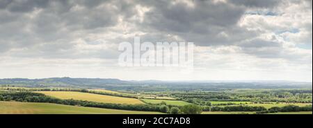 landscape image taken on the Adderbury circular walk in the Oxfordshire ...