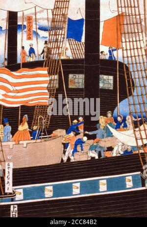 The International Exposition of 1867, Paris. Japanese booth Stock Photo ...