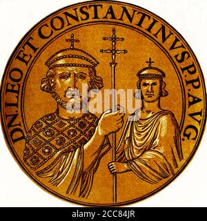 Byzantine Emperor Leo III the Isaurian, Leo III the Syrian, 685-741 ...