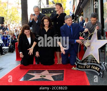 Lynda Carter and Leron Gubler at the Lynda Carter Star Ceremony held on ...