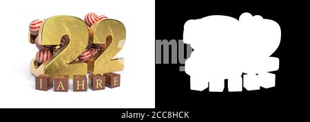 German golden number twenty-two years (number 22 years) and the ...