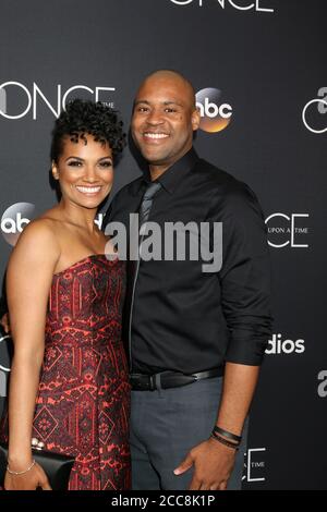 LOS ANGELES - MAY 8: Mekia Cox, Britt Leach at the Once Upon A Time ...