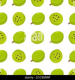 Theme big colored seamless gooseberry, bright berry pattern for seal ...