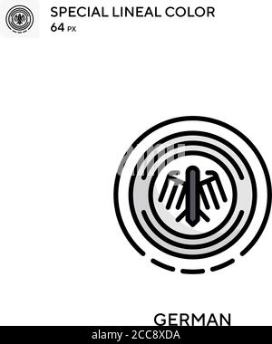 German Special lineal color vector icon. Illustration symbol design ...