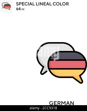 German Special lineal color vector icon. Illustration symbol design ...